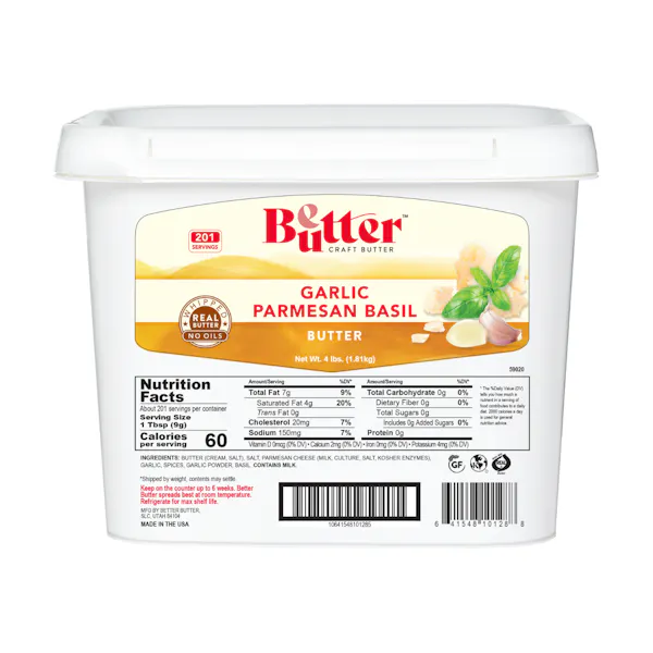 CHEF SHAMY GOURMET BETTER BUTTER WHIP PARMESAN BASIL GARLIC BUTTER - US ...