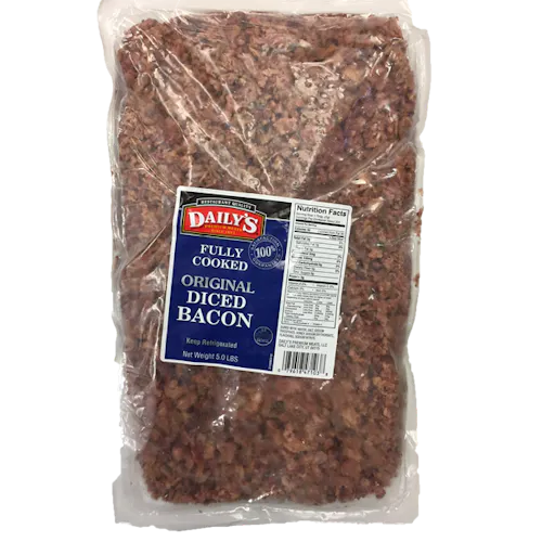 DAILYS PREMIUM MEATS FULLY COOKED ORIGINAL DICED BACON - US Foods CHEF ...