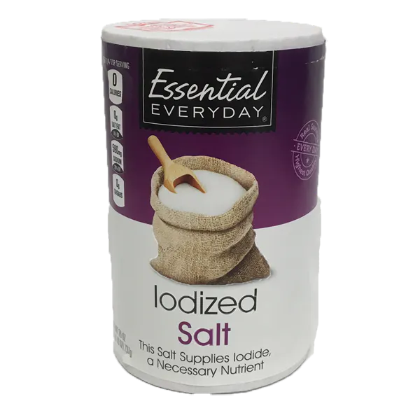 UNFI PRIVATE LABEL ESSENTIAL EVERYDAY IODIZED TABLE SALT - US Foods ...